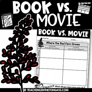 Where the Red Fern Grows Book vs Movie Compare Contrast Writing