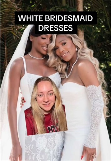 i love love loveeee white bridesmaid dresses (I think they’re going to be everywhere in 2026) but Venus Williams’s wedding is unfortunately a good example of how not to style white bridesmaid dresses (in my opinion!!!). but what do you think? #bridesmaidsdresses #venuswilliams #serenawilliams #weddingtok #2026bride