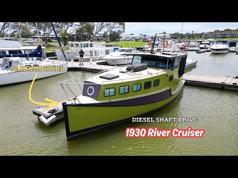 1930 Custom River Boat - Jarrah hull - perfect lake or river cruiser