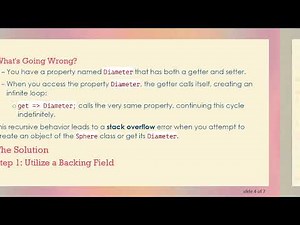 How to Fix the Common Stack Overflow Error in C# Classes