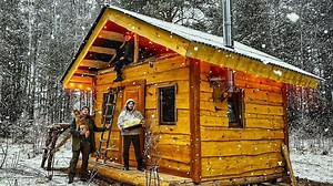 Built a large cabin for an ancient beekeeping family that kept an old recipe for food in a log. | Adventures Bushcraft