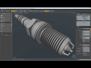 Luxology Modo - Modeling a Spark Plug - Part 1 of 4