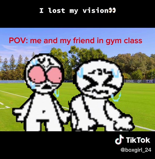 Funny Sweating Cartoon - I Lost My Vision Meme