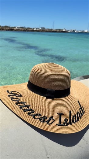 From the beaches of Rottnest Island ☀️ The latest in ladies fashion providing excellent sun protection with its wide brim protecting your face and neck from UV rays. Comfortable and effortless to wear with an adjustable strap keeping it from blowing off in the sea breeze. Get your exclusive Island Gypsy “Rottnest Island” hat today! | Island Gypsy Rottnest