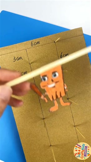DIY Fun Game with Cardboard, Toothpicks & Sticks | Crafty Kidz Corner
