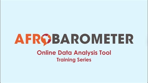 ODA training series | Episode 7 - Crossing data by variables | Afrobarometer