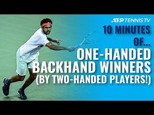 10 MINUTES OF: Amazing One-Handed Backhand Winners From Tennis Players With A Two-Handed Backhand!