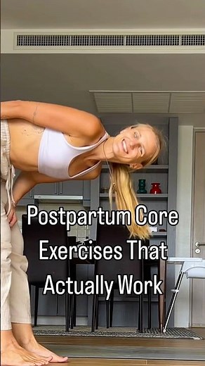 Postnatal Core Exercises for a Strong Core | Workout for Mom Pooch #postnatal workout tal