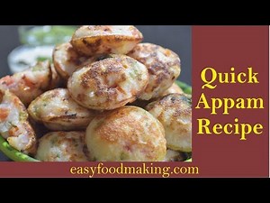 Vegetable Appam In 5 minutes | Quick Appam Recipe | How To Make Mixed Vegetable Appam | वेज अप्पम