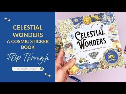 Celestial Wonders Sticker Book - Flip Through!