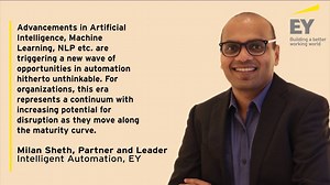 Enterprises should take an incremental rather than a transformative approach and focus on augmenting rather than replacing human capabilities: Milan Sheth, Partner, EY. Take a look at the EY report, 'Intelligent automation: Making cognitive real' go.ey.com/2KepuKc #digital | EY Careers
