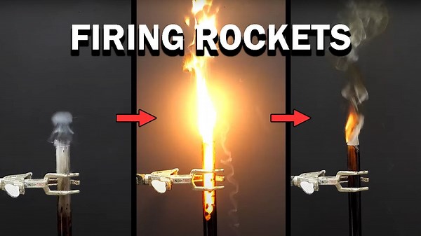 Making test tube liquid rockets
