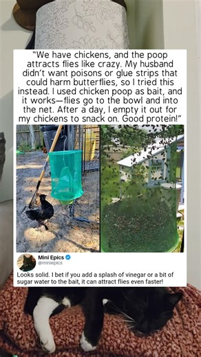 CRAZY CHICKEN HACK! 🐓 Turning Flies Into Free Protein Snacks! #farmhack