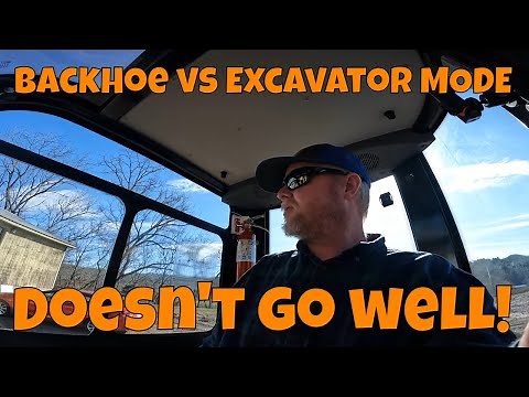 Backhoe Vs Excavator Mode. ISO vs SAE controls. Which is better?
