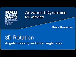 Advanced Dynamics - 3D rotation - Angular velocity and Euler angle rate