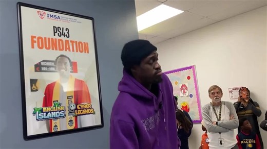 Pascal Siakam speaks at Indiana Math and Science Academy West