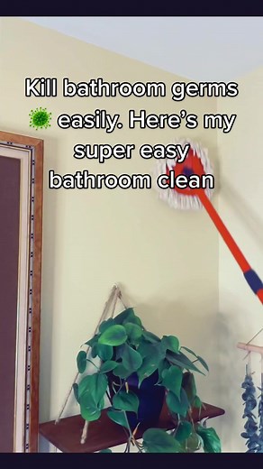 Here I am #cleaning an entire room with #tide #bleach & my #spinmop #disinfect your #bathroom & leaving it smelling fresh and looking sparkling #clean #cleantok #cleaningtiktok #cleaninghacks