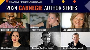 Columbus Metropolitan Library announces visiting authors for 2024 Carnegie Author Series