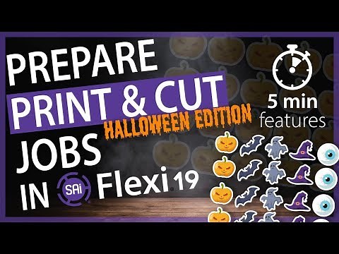Prepare Print & Cut Jobs in Flexi 19 - HALLOWEEN EDITION [5 min Features]