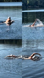 9.7K views · 145 reactions | Open water swimming. All swimming styles: backstroke, breaststroke, butterfly, freestyle. Just swimming training in the lake. Swimming after 55. | Boris Chernov | Facebook