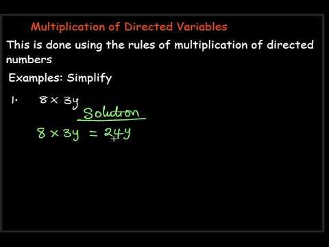 #15 Multiplication of Directed Variables | Rules of Signs in Algebra