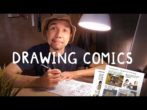 COMICS PROCESS- How I draw comics from rough sketches to inking to colouring