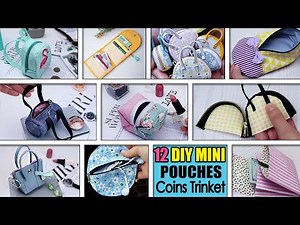 12 BEST CUTE DIY MICRO COINS POUCH BAGS TUTORIAL | Easy Making Ideas