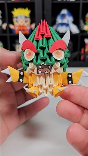 3D Origami Bowser (Mario Bros) #3dorigami