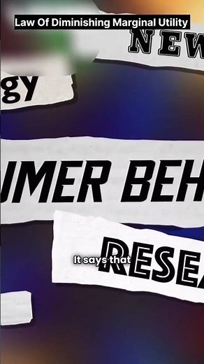 Law Of Diminishing Marginal Utility || One Minute Insight || Sugam Academy