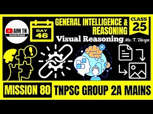 🧠 General Intelligence & Reasoning - 25 | Visual Reasoning | Ms. T. Divya | Mission 80