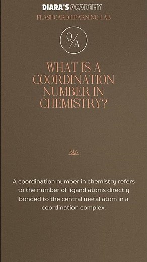 What is a Coordination Number in Chemistry ‪@Diarasacademy‬