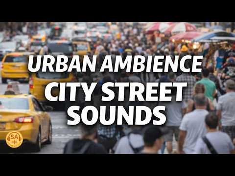 🏙 Urban Street Ambience – Crowded Avenue, People Talking & Vendors (Extended Utility SFX)
