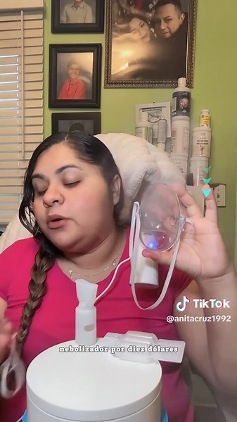 Nebulizer, Portable Nebulizer, Nebulizer Machine For Adults And Kids,For Breathing Problems, Nebulizer Masks And Adjustable Nebulization Rate Mesh Nebulizer With USB Power Cord, Facial Hydration (No Include Battery)