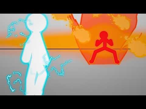 Fire VS Lightning | A Stick Fight | Sticknodes