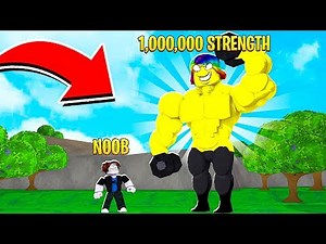 I BECAME THE STRONGEST WEIGHT LIFTER.. (Roblox)