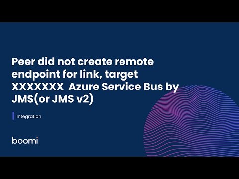 Peer did not create remote endpoint for link, target XXXXXXX Azure Service Bus by JMS(or JMS v2)