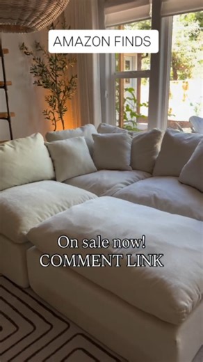 julianna on Instagram: "This modular cloud sofa comes in a bag and I still can’t believe it 😍 Unbox → fluff → relax… it’s THAT easy. COMMENT Link or shop link in bio ( make sure you’re followings @luxury__homefinds ) #amazonhome #homesolutions #organizedhome"