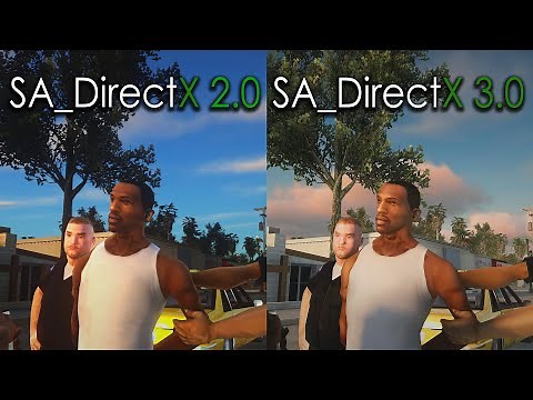 SA_DirectX 3.0 Beta vs SA_DirectX 2.0 | GTA San Andreas 'First Mission' Graphics Comparison
