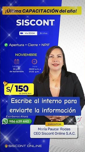 Capa Cero a experto #siscont