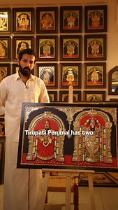 The Elegance of Balaji Thayar in 3D Super Embossed in 22 carat ✨ Kindly message/call us at 91 9789926260 for more details/enquiries.. Location : No:2, Co-operative colony, Sriram Nagar, Chamiers road, Chennai - 600 018 (Tanjore Paintings, Tanjore Arts, Authentic Tanjore Painting) #indianart #tanjorepainting #tanjoreart #radhakrishna #lordkrishna #poojaroomessential #tanjorepainting #tanjoreart #indiantraditions #hometemple #spiritualvibe #makeinindia #desiaesthetic #southindianart #godsofindia #