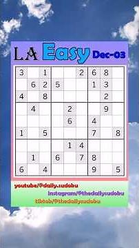 Los Angeles Times Daily #Sudoku 2025-12-03 Easy #puzzle #games #education #braingames
