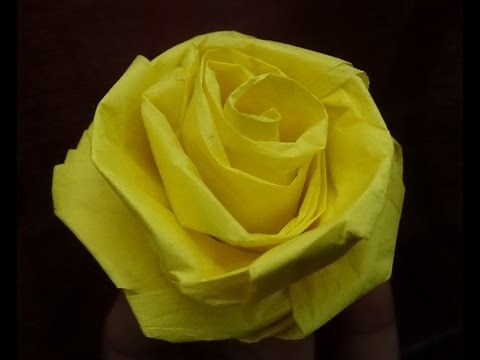 How to make rose with tissue paper (quick and easy) Detailed tutorial link in the description box 👇
