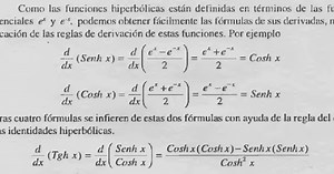 DERIVADAS HIPERBOLICAS EJERCICIOS RESUELTOS