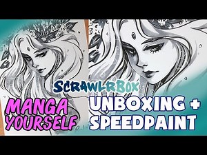 SCRAWLRBOX Challenge ★ Manga Yourself ★ UNBOXING + SPEEDPAINT