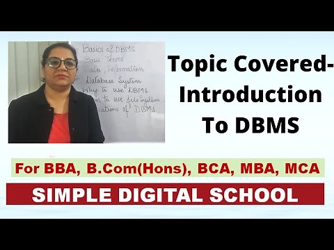 Introduction to DBMS | Database Management System | What is DBMS? | DBMS Tutorial | DBMS Lecture 1