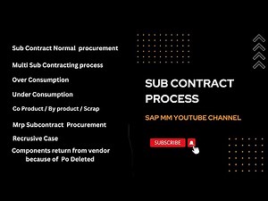 Subcontracting Process In SAP MM