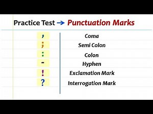 English Punctuation Quiz 2| How to use punctuation marks correctly | Practice Test Punctuation