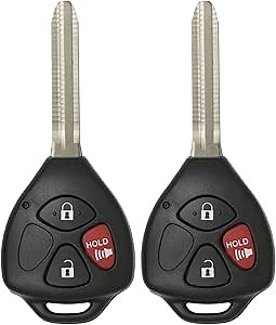 Keyless2Go Replacement for Keyless Entry Car Key Vehicles That Use MOZB41TG with 4D67 Chip - 2 Pack