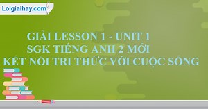 Giải Lesson 1 - Unit 1 SGK Tiếng Anh 2 mới Kết nối tri thức với cuộc sống