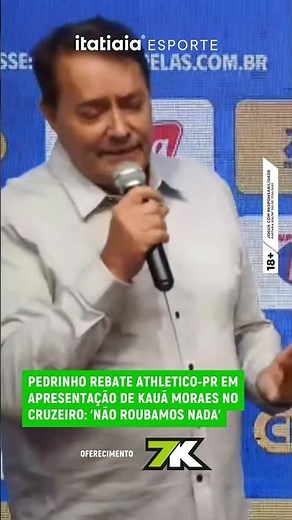 PEDRINHO REBATE ATHLETICO-PR EM APRESENTAÇÃO DE KAUÃ MORAES NO CRUZEIRO